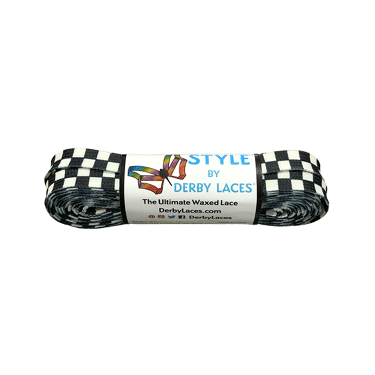checkered WAXED LACES – lowlifemtl